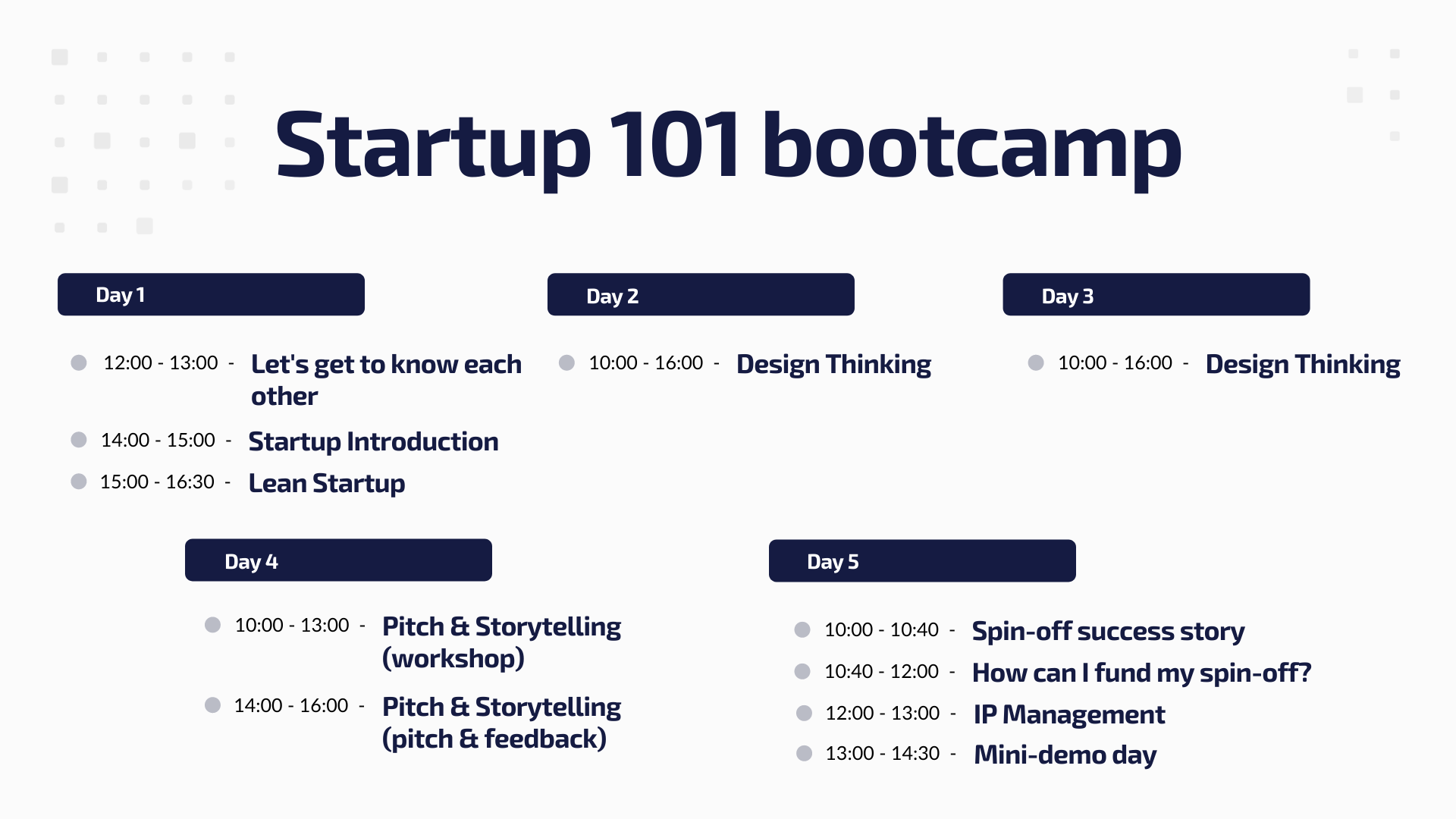 Apply for the Startup 101 bootcamp! - Cogsteps